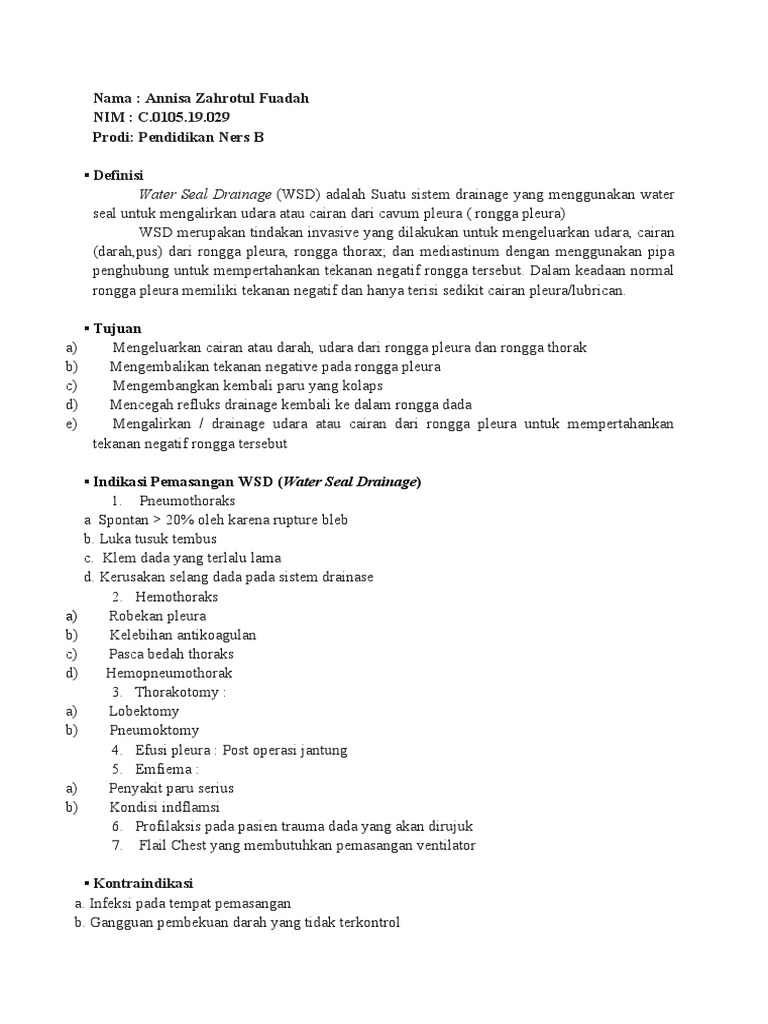 WSD Dan Tracheostomy KMB | PDF
