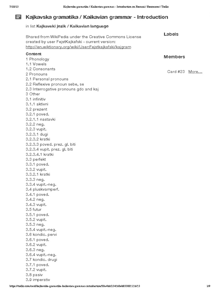 Predlog - Kajkavska Gramatika - Fejst - Kajkavski | PDF | Cognitive ...