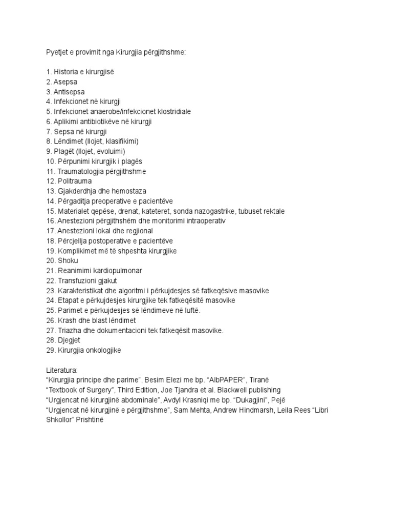 Temat Kirurgji | PDF