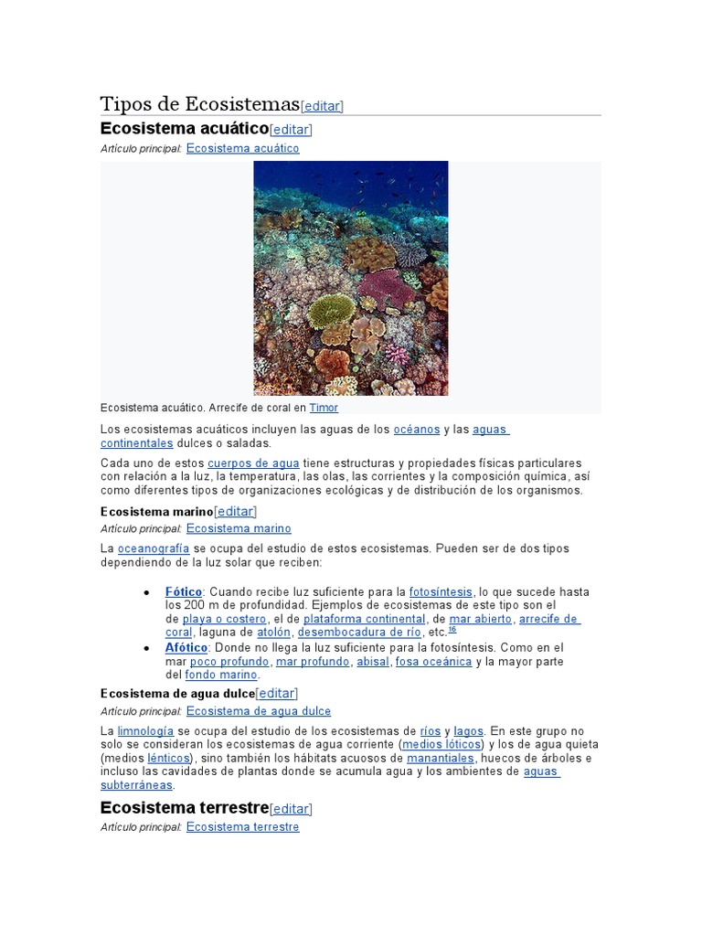 Tipos de Ecosistemas | PDF | Ecosistema | Selva