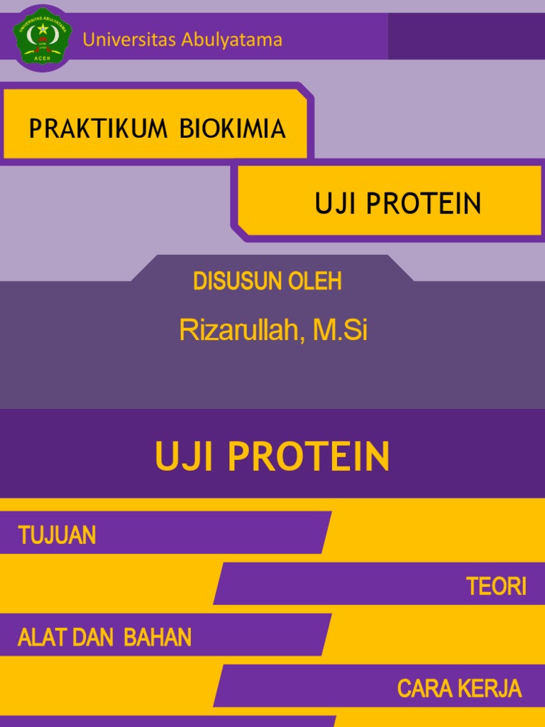 Uji Protein Praktikum Biokimia | PDF