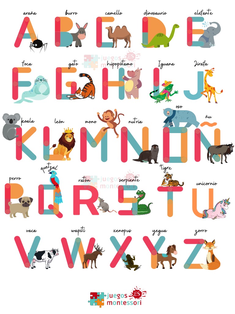 Abecedario Animales en Espanol | PDF