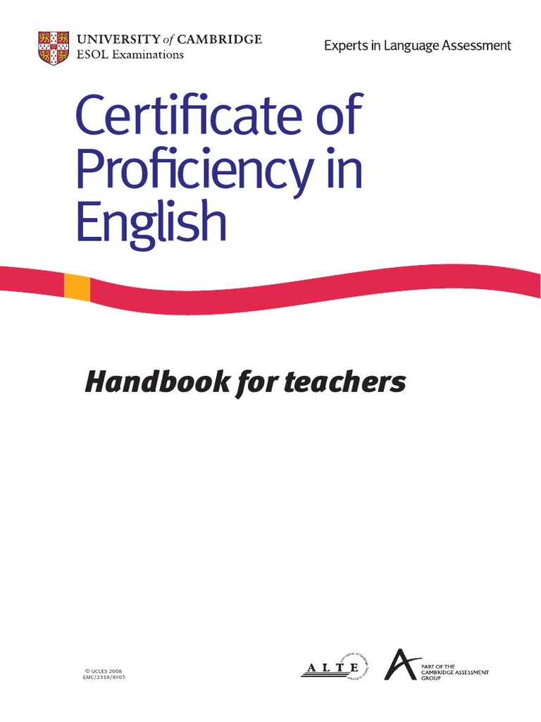 Cpe Handbook | PDF | Test (Assessment) | English As A Second Or Foreign ...