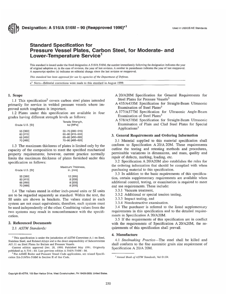 Astm A-516 | PDF