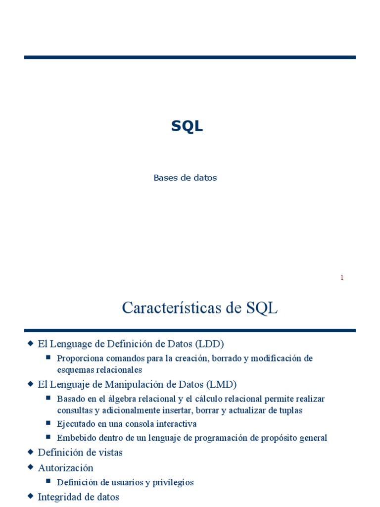 Tema SQL | PDF | SQL | Gestión de datos