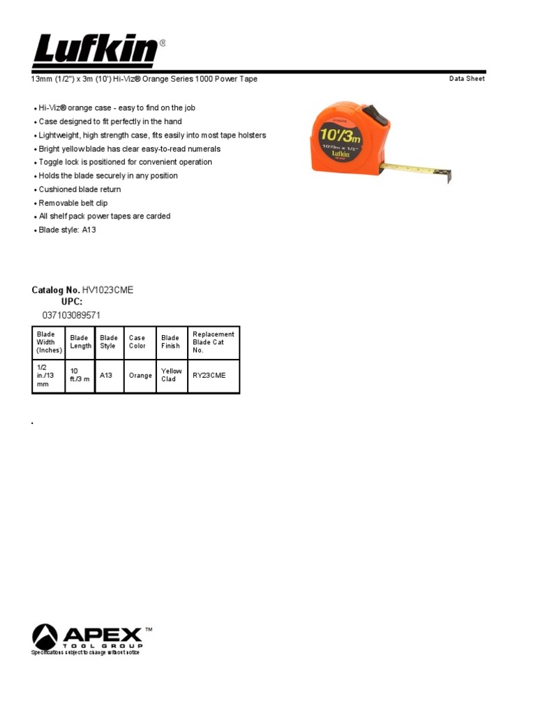 Catalog No. HV1023CME Upc:: Data Sheet | PDF