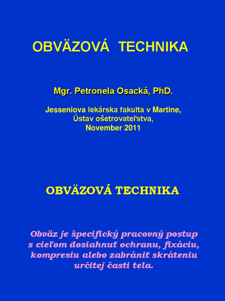 Obvazova-Technika 2 | PDF