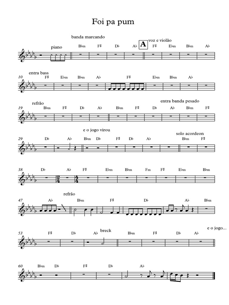 Foi Pa Pum - Full Score | PDF