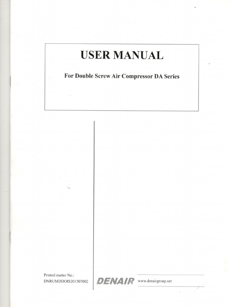 Manual Compresor | PDF