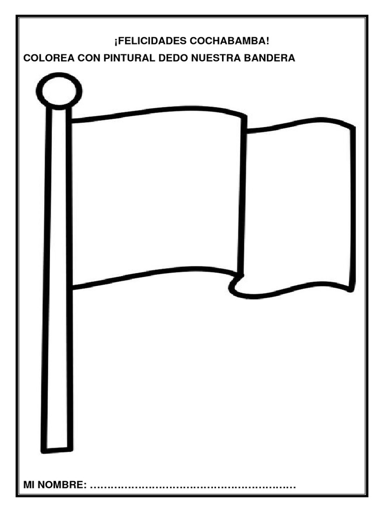 Cochabamba bandera colorea | PDF