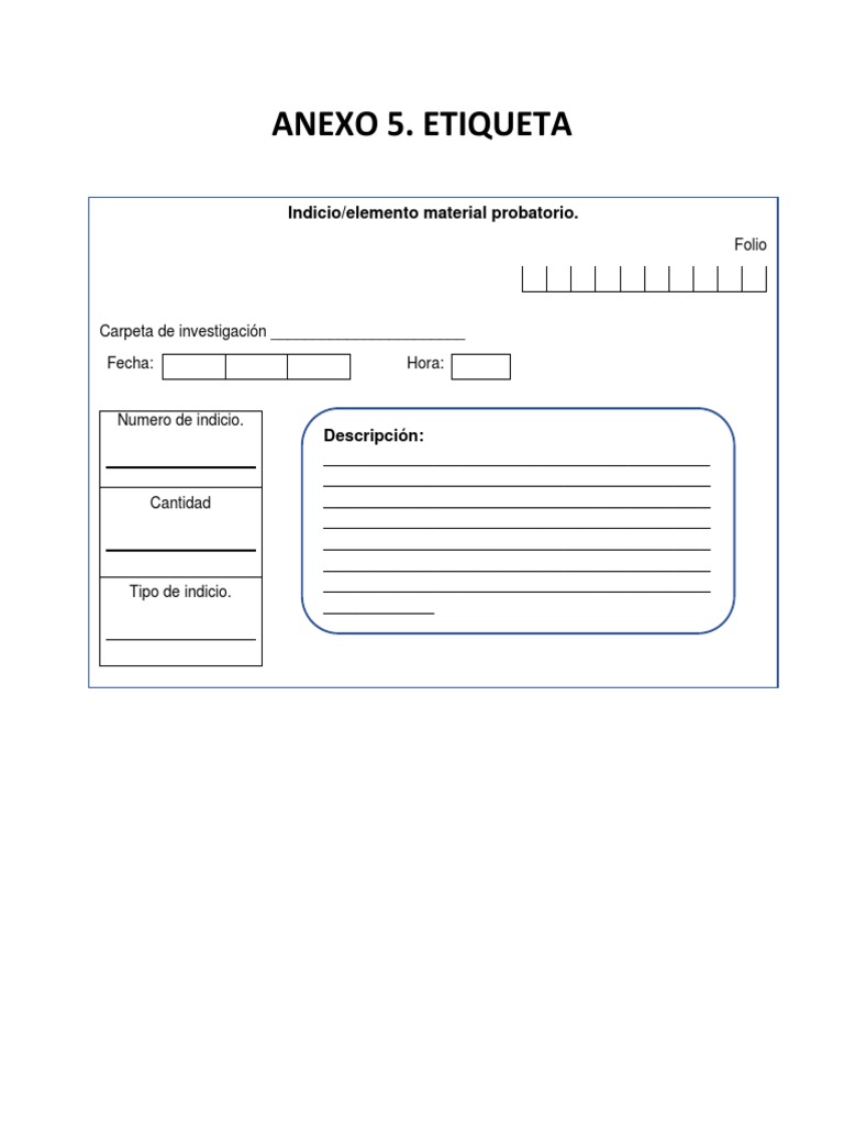 Anexo 5. Etiqueta | PDF