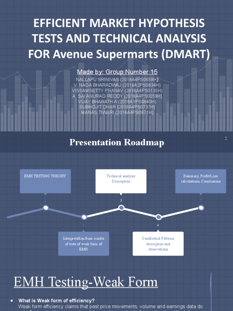 EFFICIENT MARKET HYPOTHESIS TESTS FOR DMART | PDF | Efficient Market ...