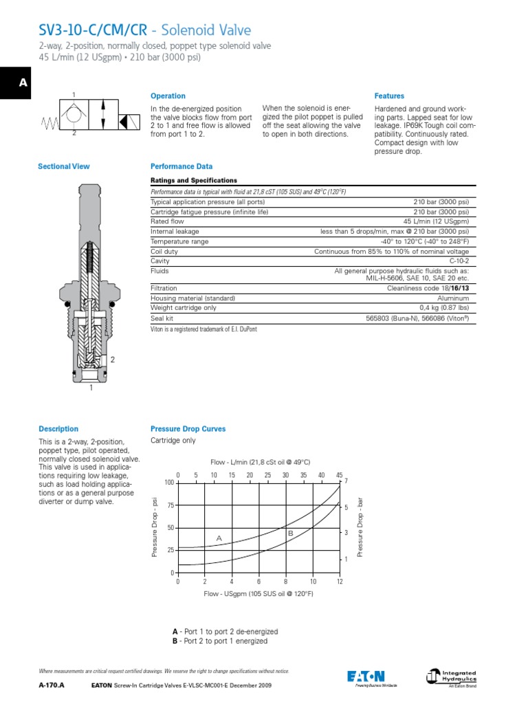 Solenoid Valve: SV3-10-C/CM/CR | PDF | Valve | Machines