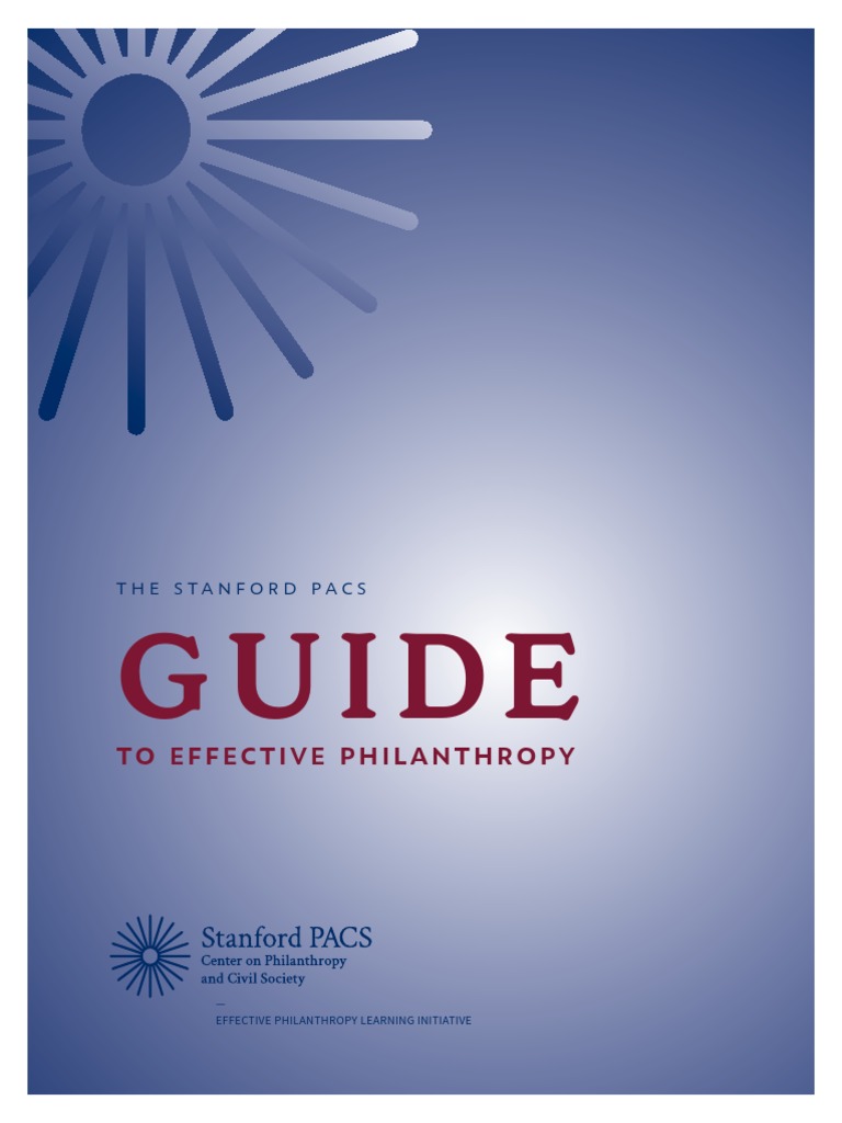 Guide To Effective Giving | PDF | Philanthropy | Goal