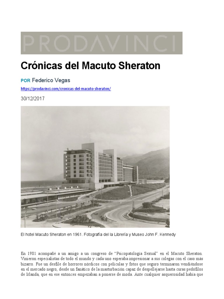 Crónicas Del Macuto Sheraton | PDF