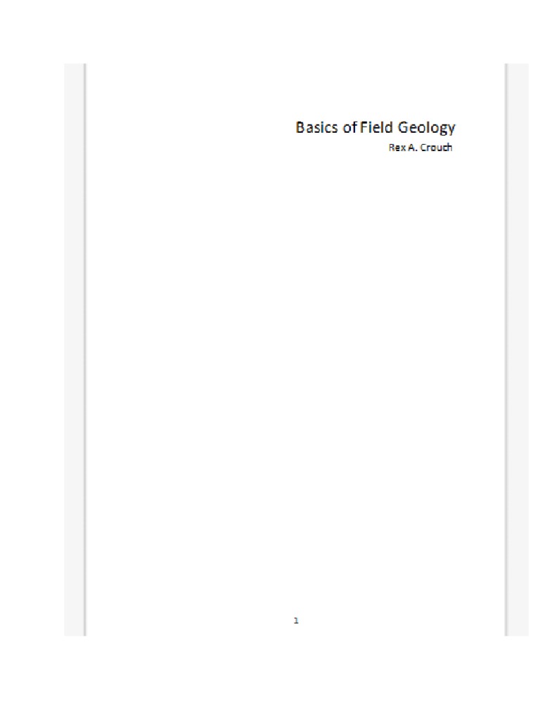 Basics Field Geology | PDF