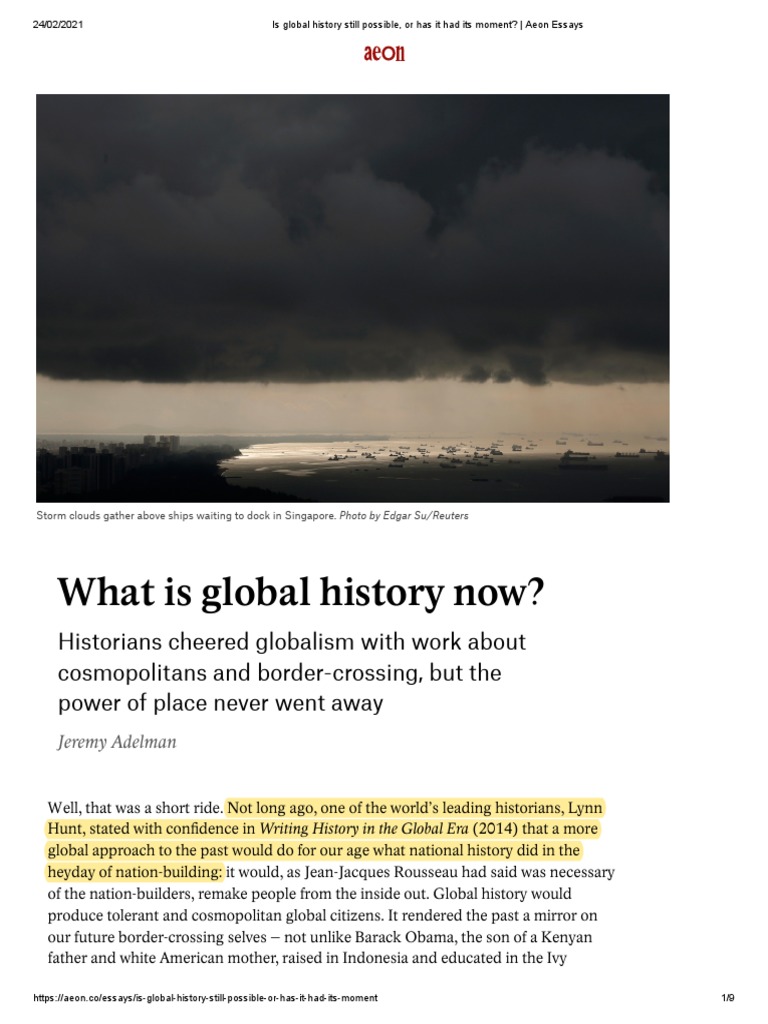 What Is Global History Now ALDEMAN Jeremy | PDF | Globalization | World ...