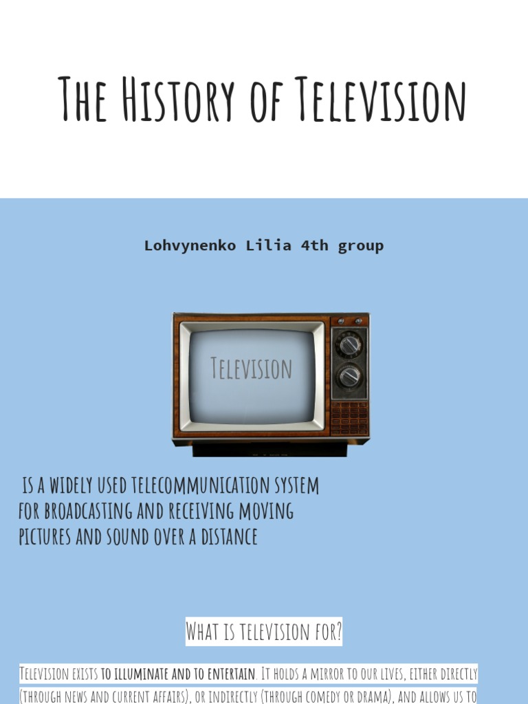 The History of Television | PDF | Television | Mass Media