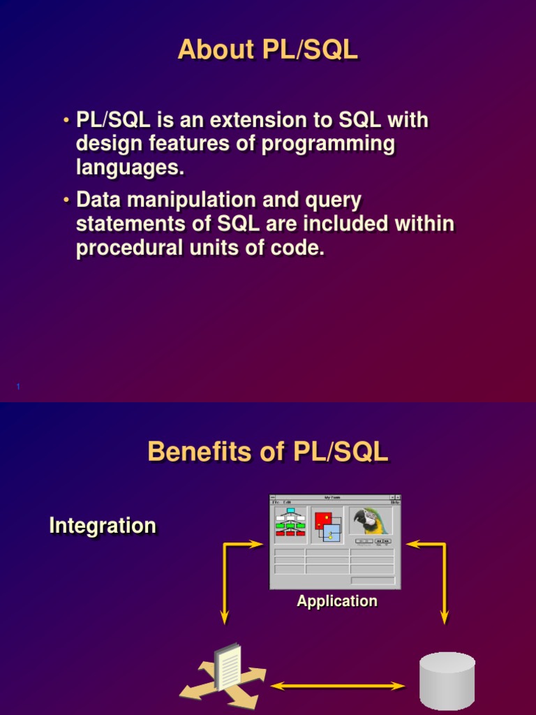 PLSQL01 Overview | PDF | Pl/Sql | Sql