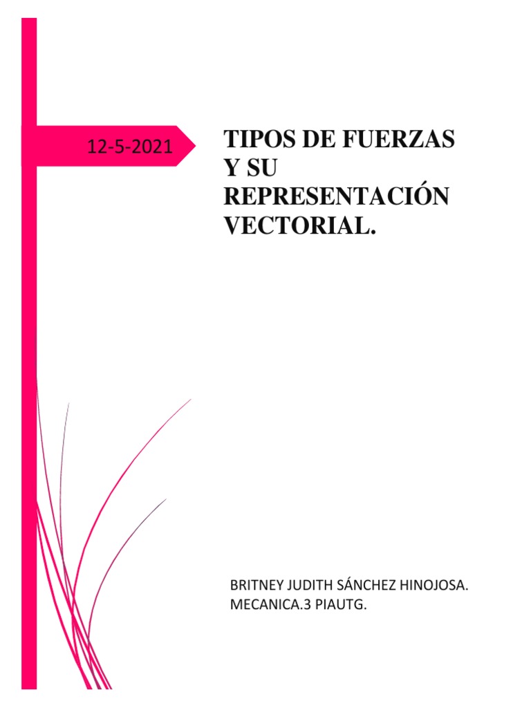 Tipos de Fuerzas y Su Representación Vectorial | PDF | Vector ...