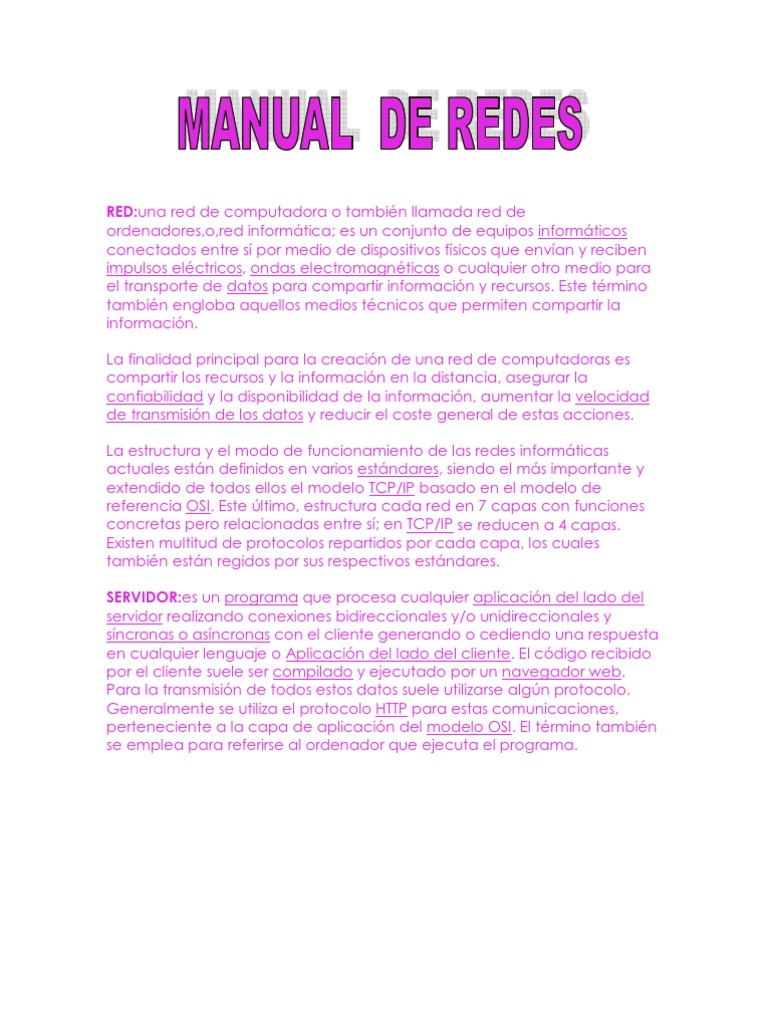 Manual de Redes (CCPM) | PDF | Ieee 802.11 | Red de computadoras