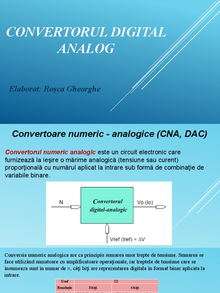 Convertorul Digital Analog | PDF