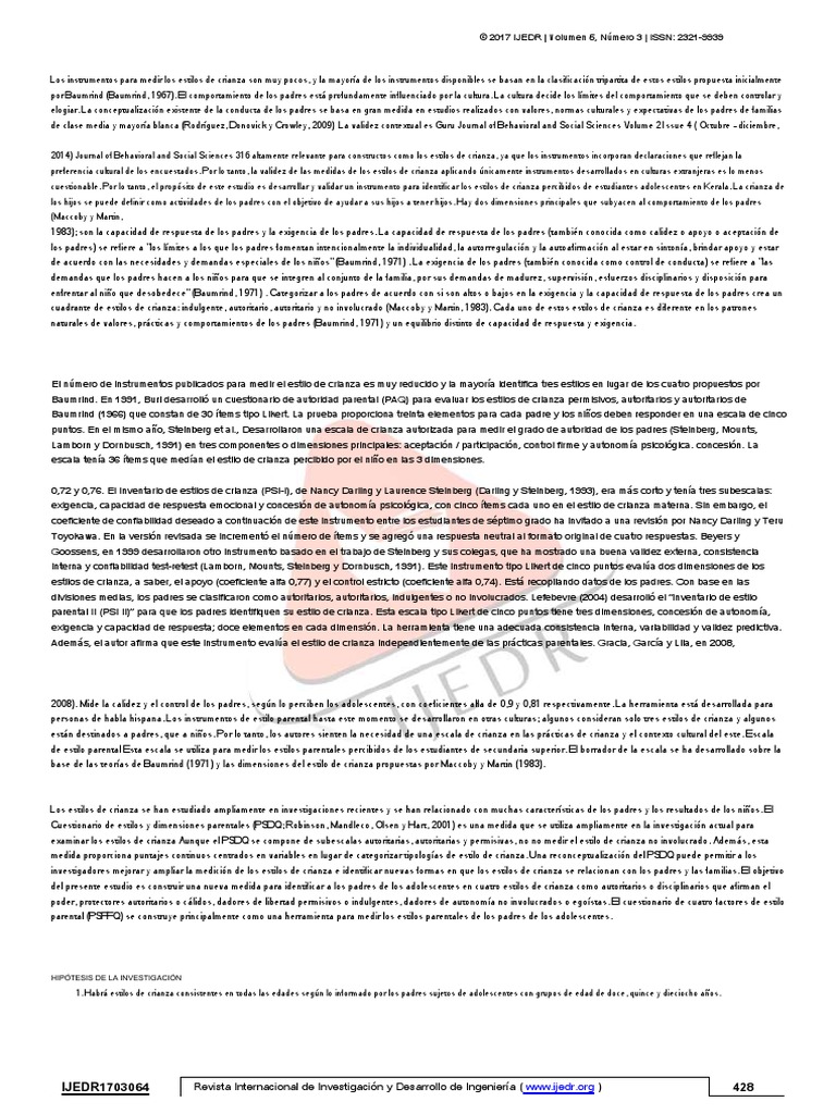 Parental Practices Questionnaire - En.es-3 | PDF | Escala Likert ...