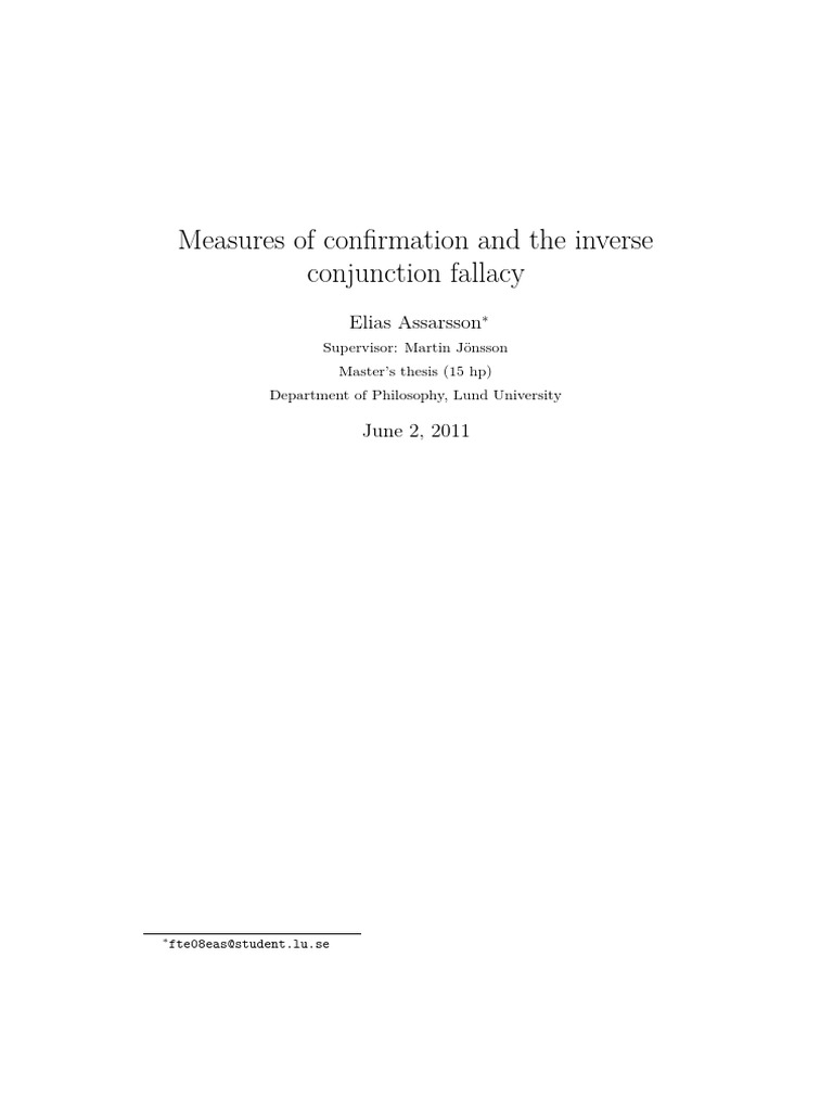 Assarsson - 2011 - Measures of Confirmation and The Inverse Conjunction ...