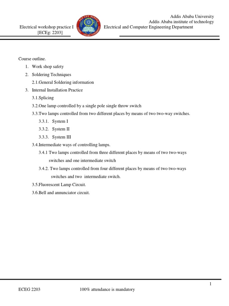 Electrical Workshop Practice I | PDF | Soldering | Solder