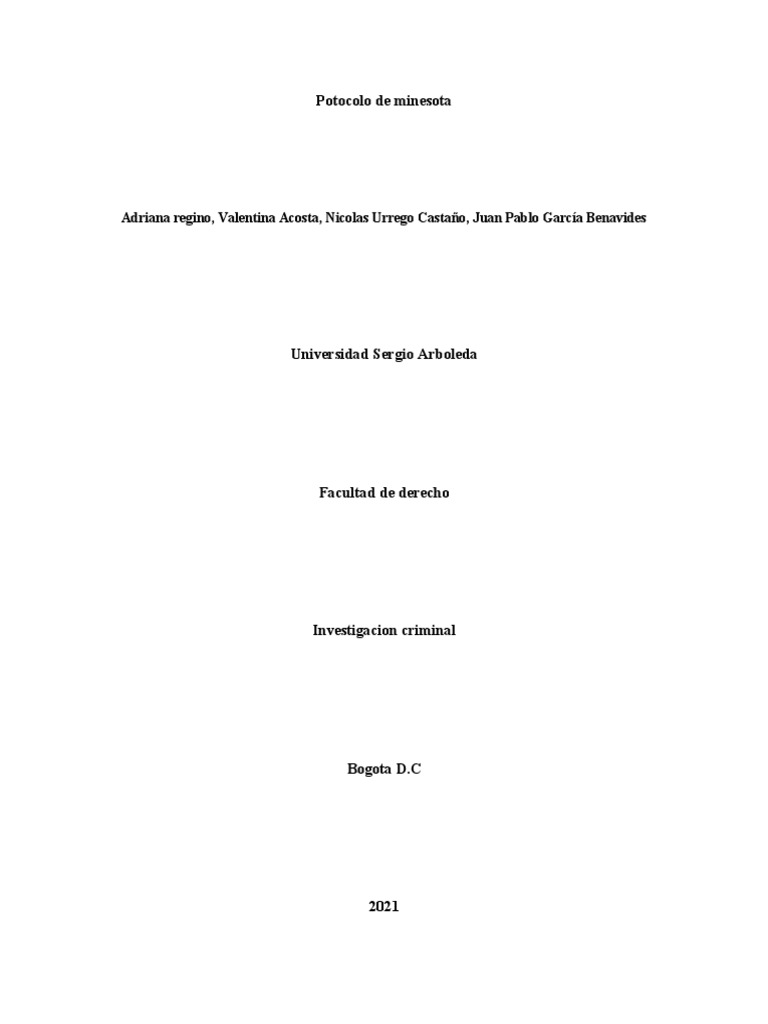 Protocolo de Minnesota | PDF | Pena capital | Derechos humanos