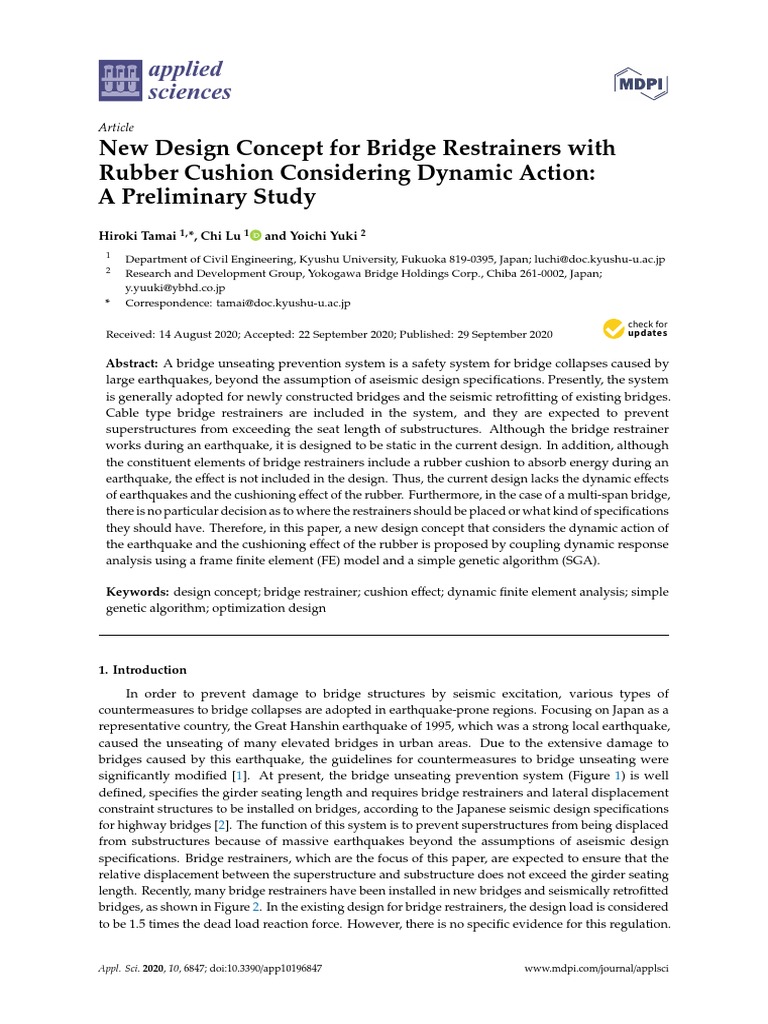 New Design Concept For Bridge Restrainers | PDF | Bridge | Classical ...
