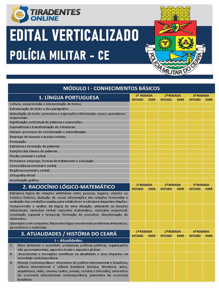 PDF Edital Verticalizado Pmce 2021 | PDF | Direito Penal | Crimes