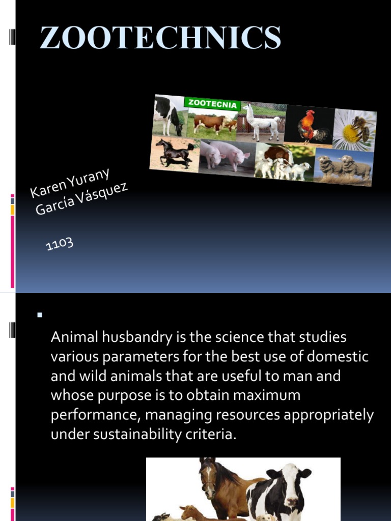 Zootechnics | PDF