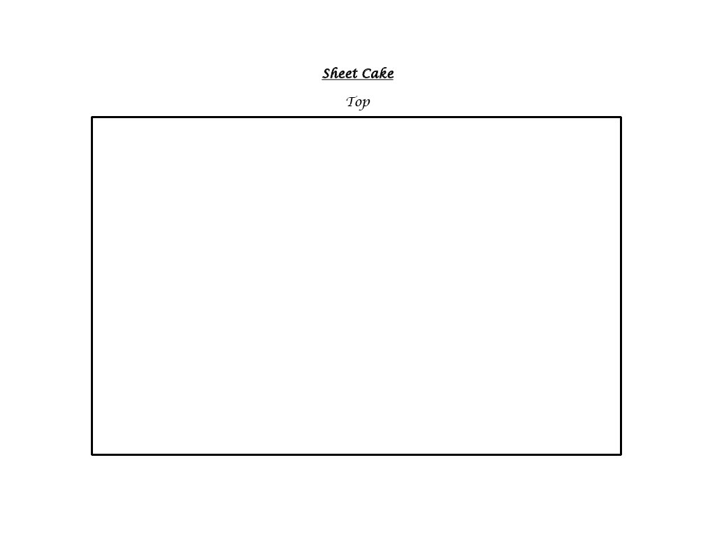 Blank Cake Template