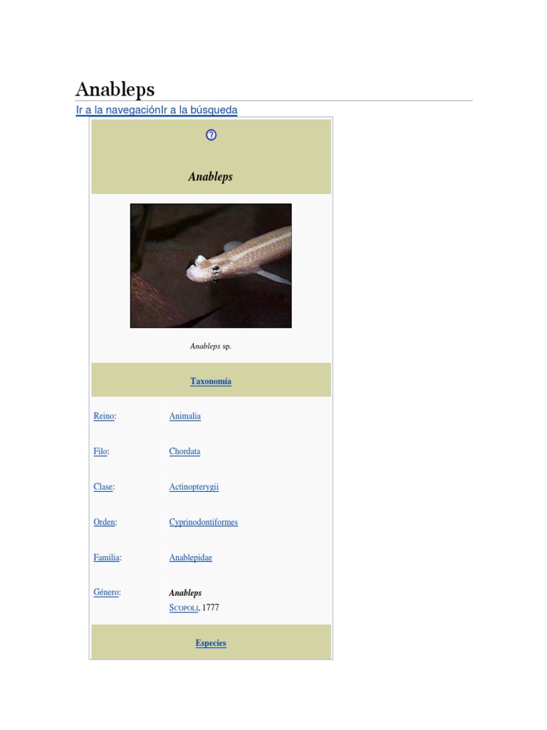 Anableps | PDF | Ojo | Percepción visual