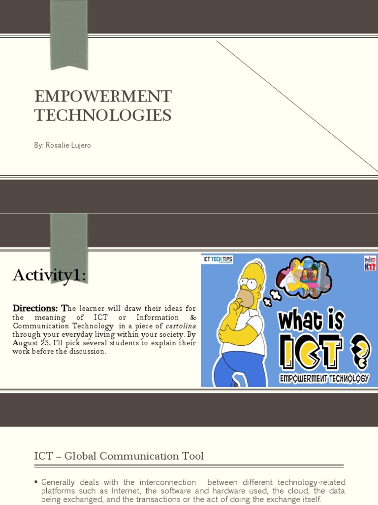 Empowerment Technologies | PDF | World Wide Web | Internet & Web