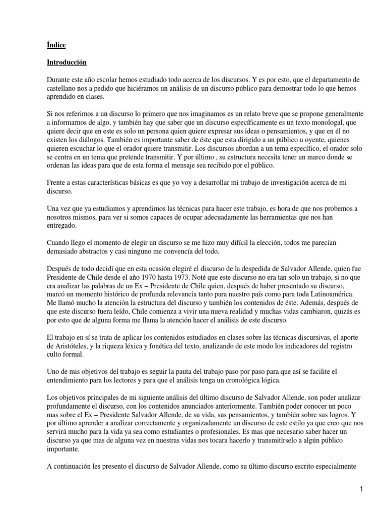 estructura del discurso | Word | Syntax