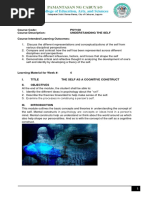 Uts Chapter 1 Lesson 3 | PDF | Id | Self Esteem