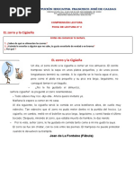 Fábula El Zorro y La Cigüeña | PDF