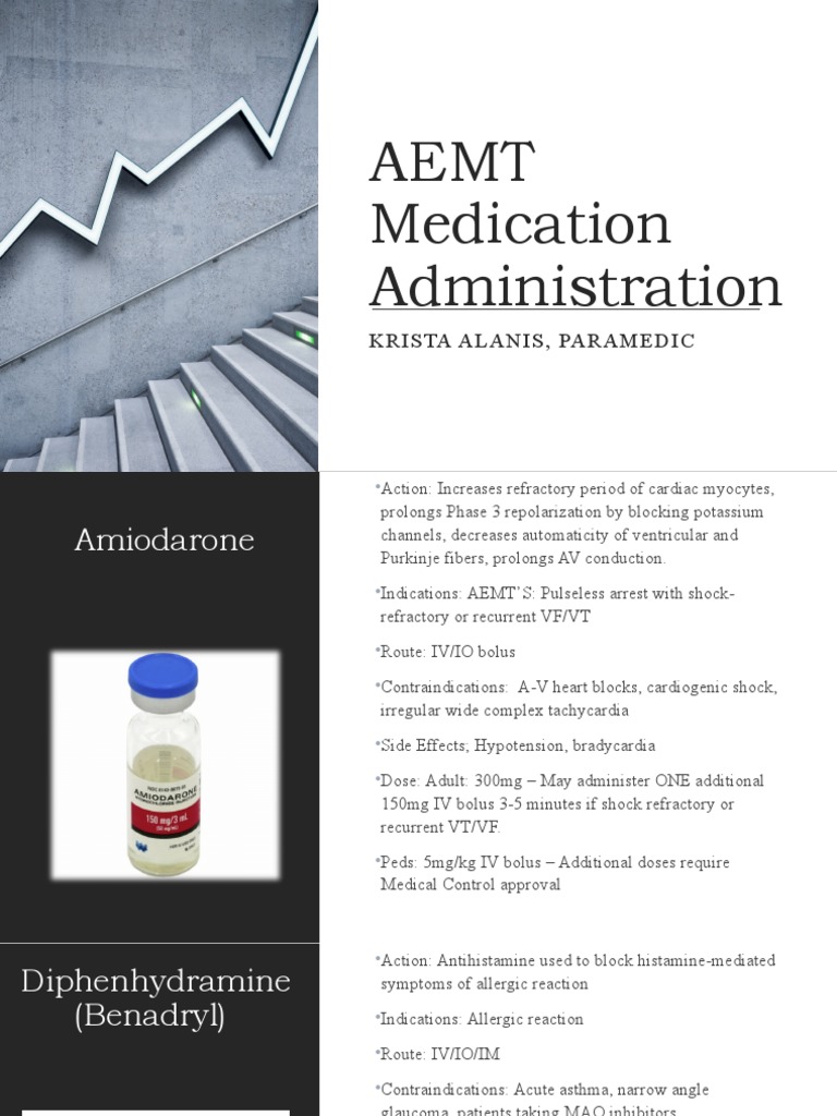AEMT Medication Administration | PDF | Opioid | Medical Treatments