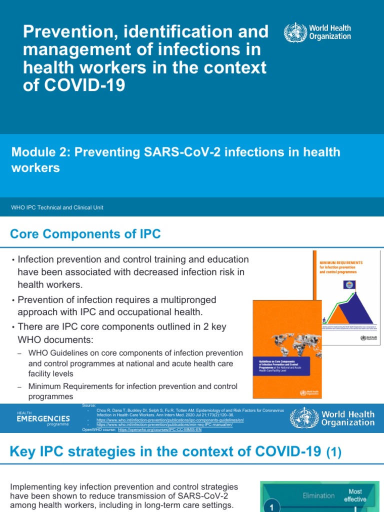 IPC COVID-19 Infections Healthcare Workers Module-2 EN | PDF | Health ...
