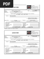 Sample Undertime Form | PDF