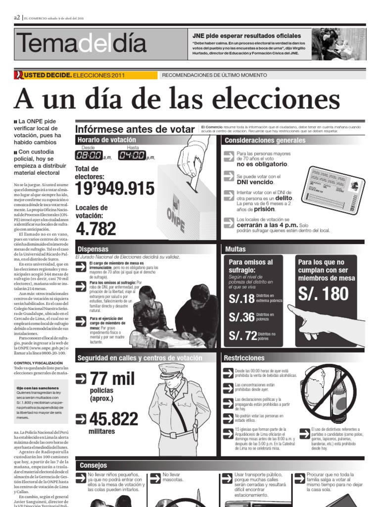 A Un Día de Las Elecciones | PDF | Votación | Prohibición