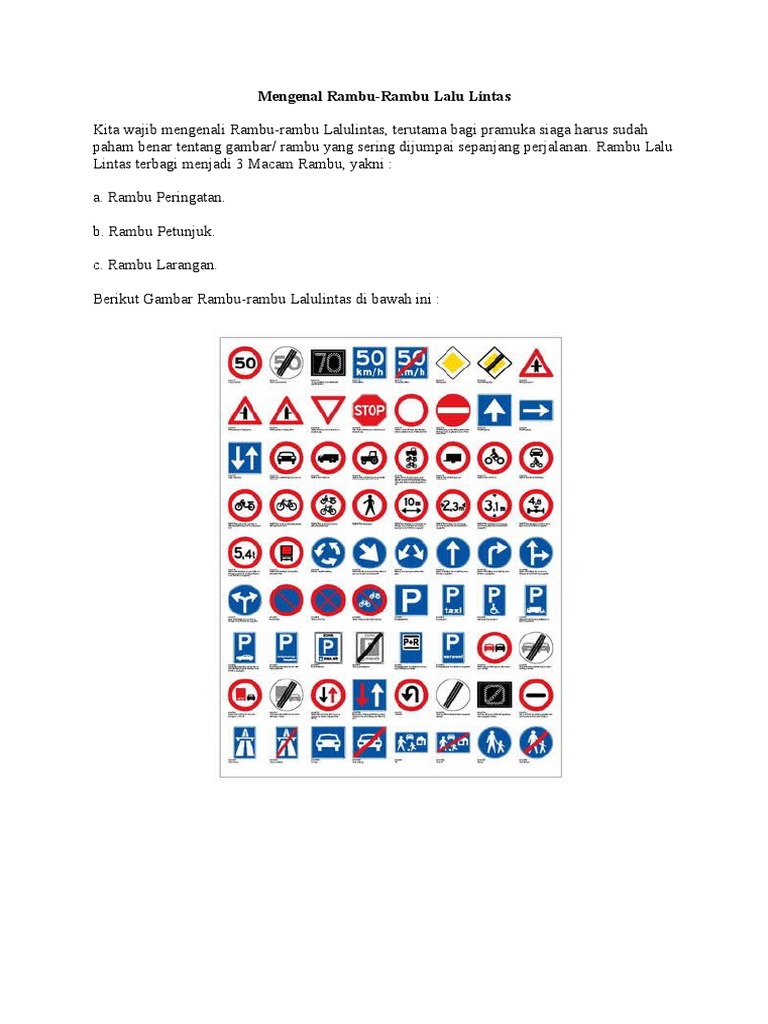 Mengenal Rambu Lalin | PDF