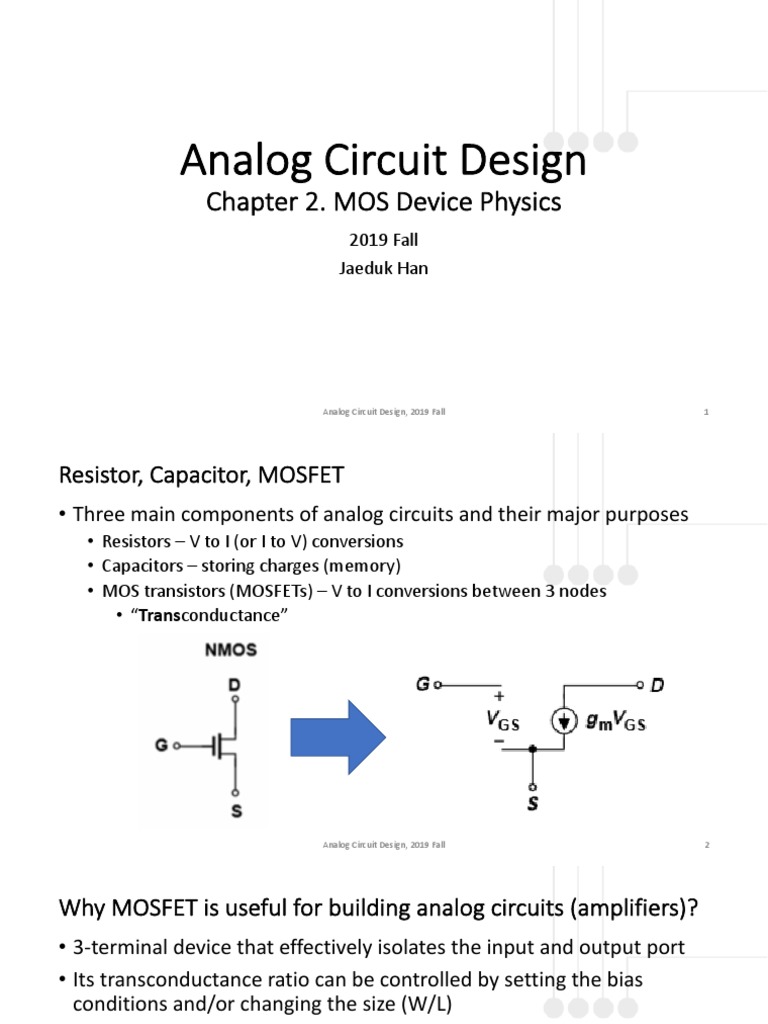 MOS Device Physics Fundamentals for Analog Circuit Design | PDF ...
