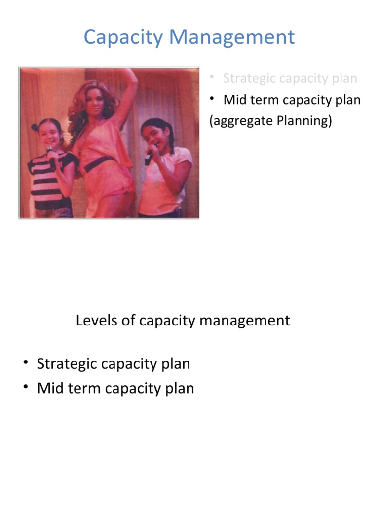 Lecture 7 Capacity Management | PDF | Demand | Forecasting