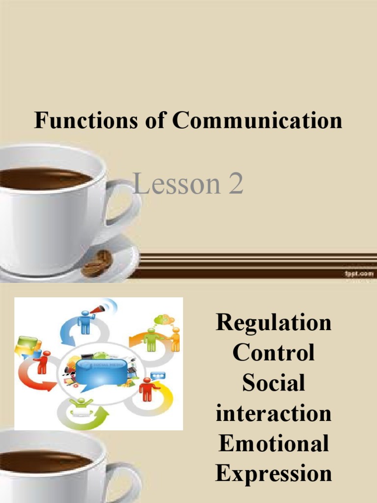 Functions of Communication | PDF | Nonverbal Communication | Communication