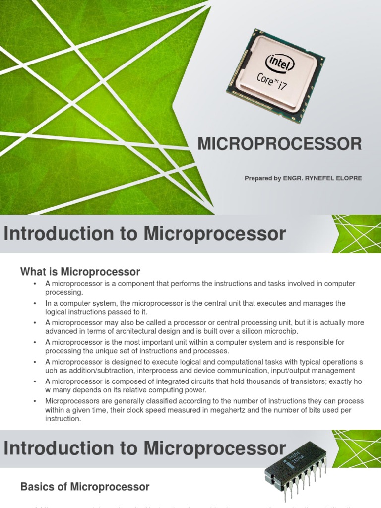 An Introduction To Microprocessors Exploring Their Functions Evolution And Advantages Pdf