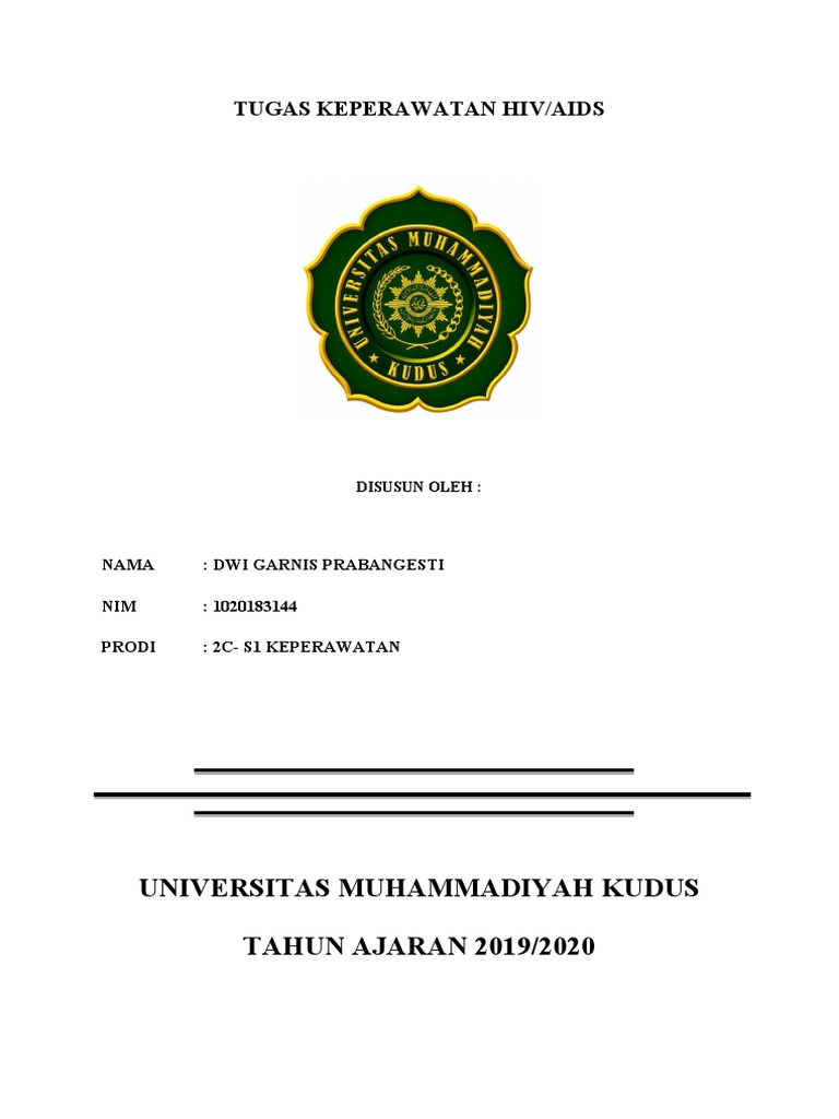 Tugas Keperawatan Hiv | PDF | Kesehatan Holistik | Sains & Matematika
