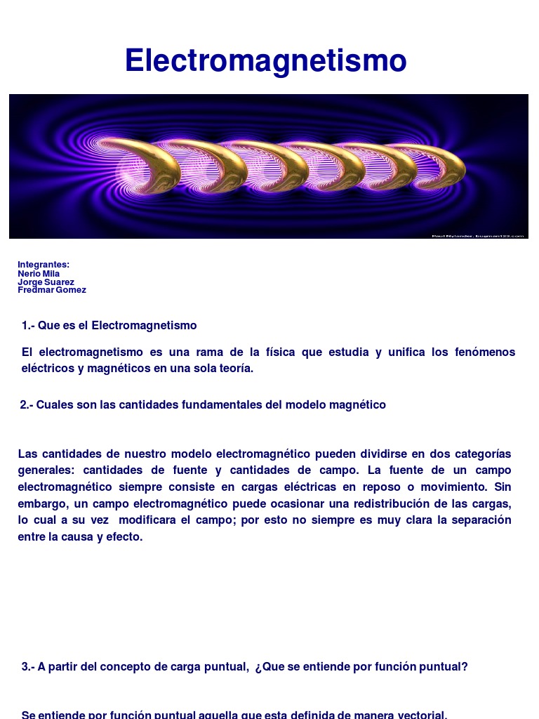 Introducción al Electromagnetismo | PDF | Ciencia y matemáticas